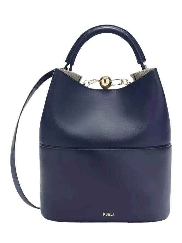 Furla Sfera Chain-detail Bucket Bag - Blue