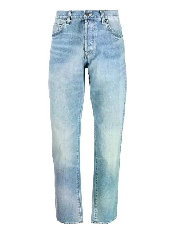 Carhartt Work In Progress Straight Leg Jeans - Blue