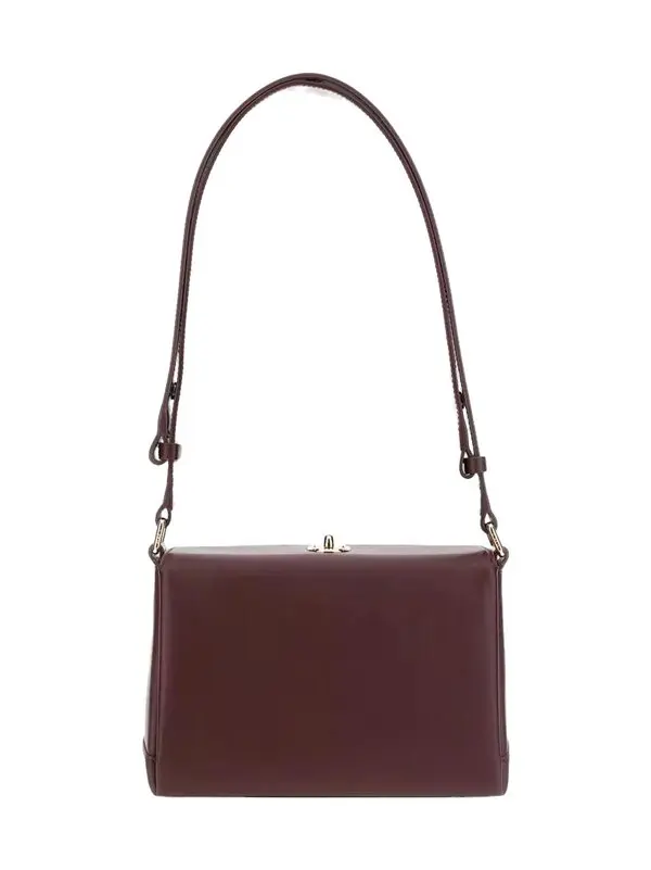Plan C Leather Shoulder Bag - Red