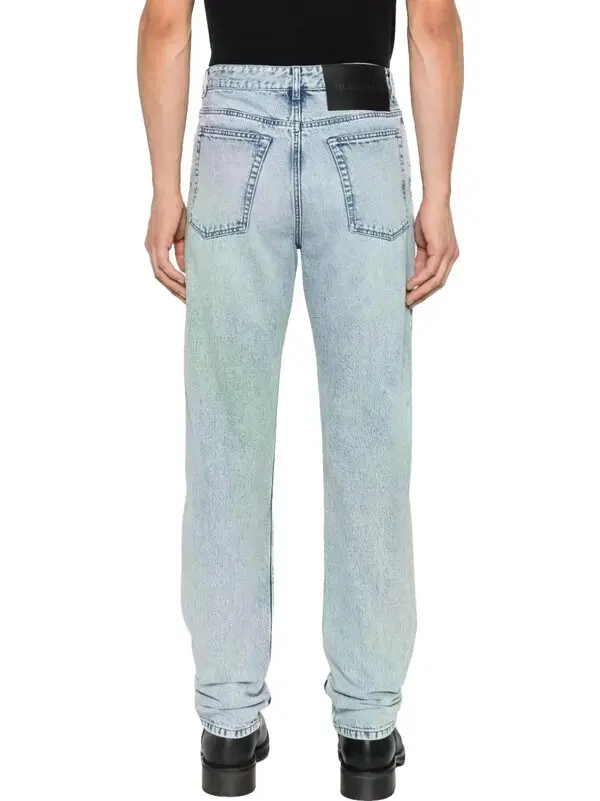 JIL SANDER Logo Patch Cotton Jeans - Blue