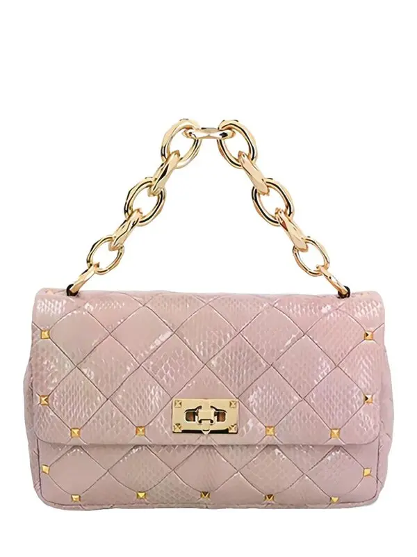 Valentino Garavani Quilted Rockstud Tote Bag - Pink