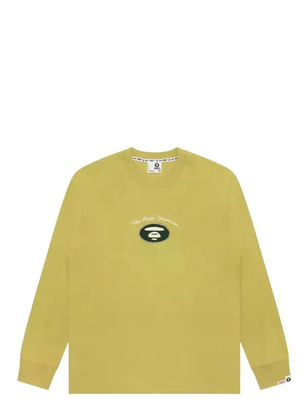 AAPE BY *A BATHING APE Ape Head Long-sleeved T-shirt - Yellow