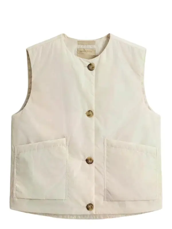 Woolrich Quilted Button-fastening Vest - Neutrals