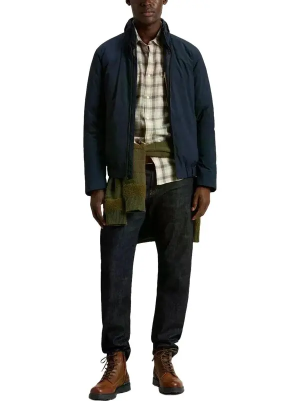 Woolrich Padded Bomber Jacket - Blue