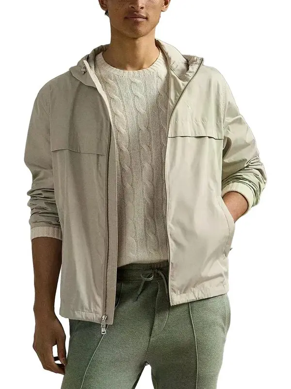 Polo Ralph Lauren Zip-up Hooded Jacket - Neutrals