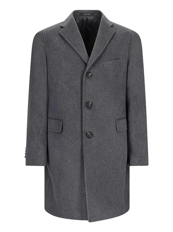 Tagliatore Three-button Wool Coat - Grey