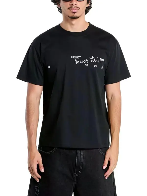 HELIOT EMIL Fulgens Graphic-print T-shirt - Black