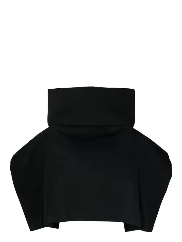Comme Des Garçons Draped Wool Cape - Black
