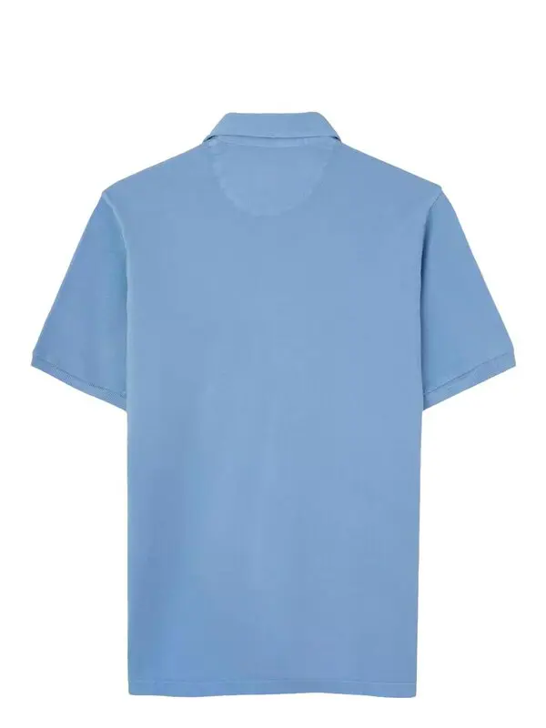 Fedeli Short-sleeve Polo Shirt - Blue