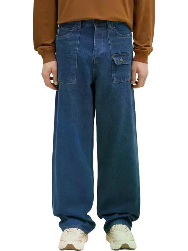 PLEASURES Flap Pocket Jeans - Blue