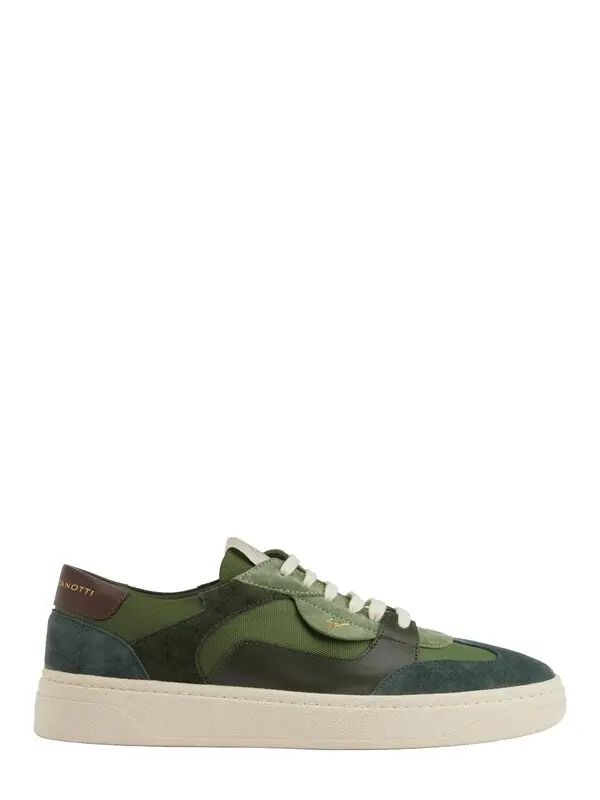 GIUSEPPE ZANOTTI Lace-up Low Top Sneakers - Green