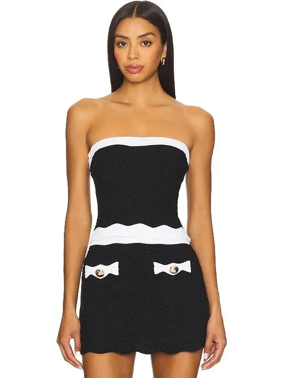 Retrofete Hart Knit Top In . Also - Black