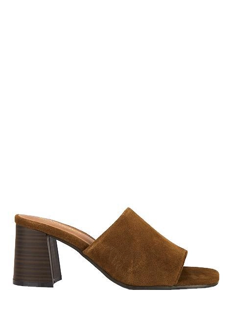 Seychelles Adapt Mule Block Heel Suede Slip-on - Brown