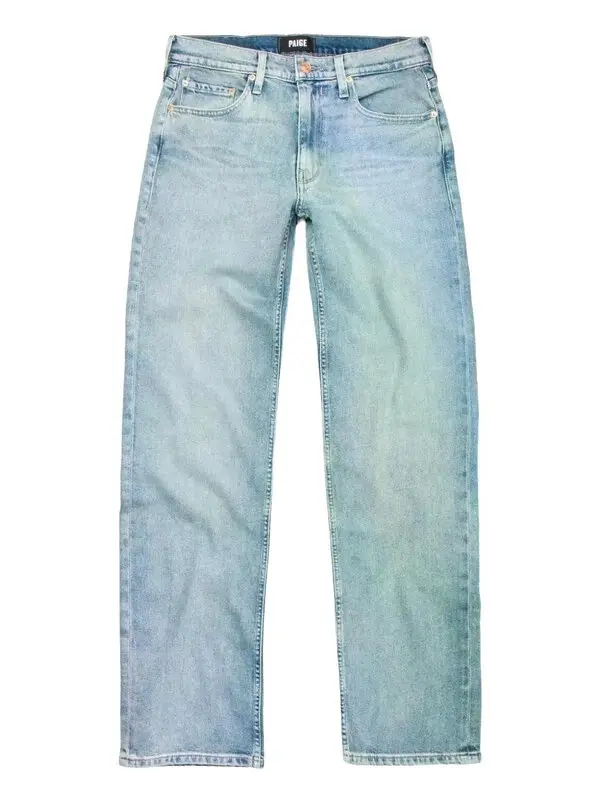 Paige Doheny Light-wash Straight-leg Jeans - Blue