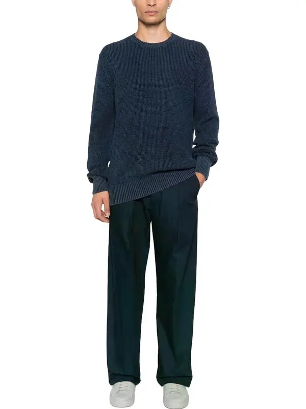 Marc O'polo Textured Crew-neck Jumper - Blue