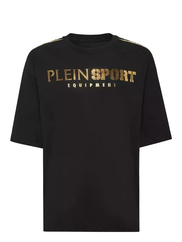 PLEIN SPORT Laminated T-shirt - Black