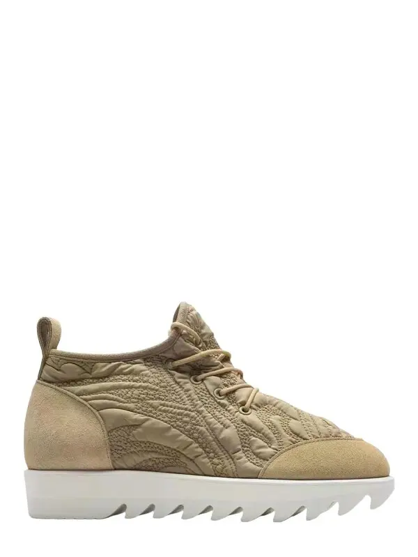 HENDER SCHEME Quilting Lace Beige Sneakers - Brown