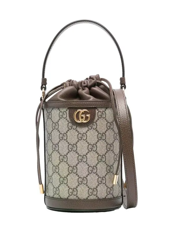 Gucci Mini Ophidia Bucket Bag - Brown