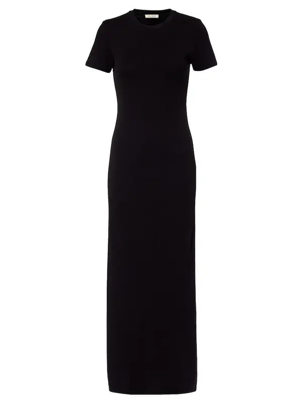 NILI LOTAN Lucinda Cotton Jersey T-shirt Dress - Black