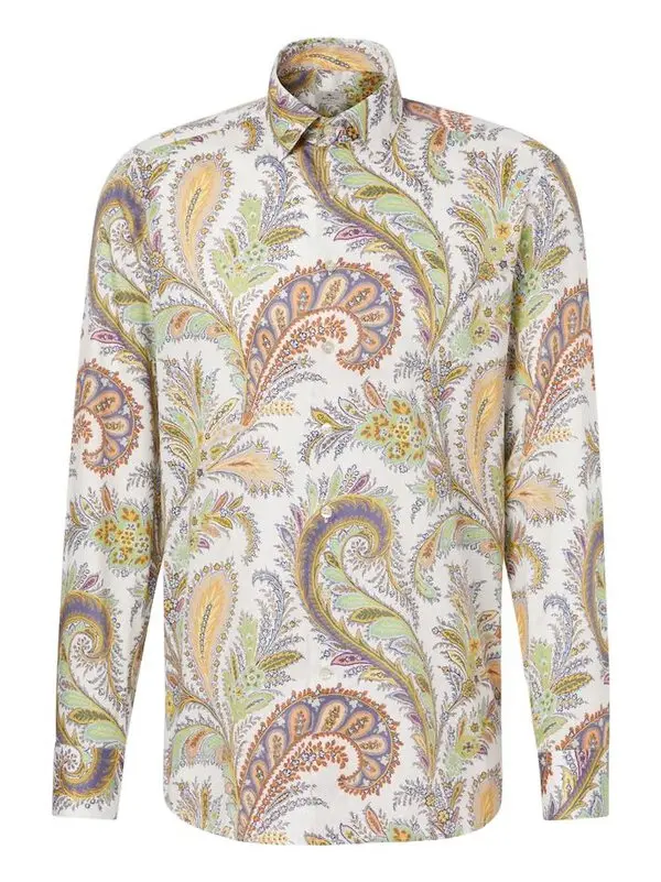 Etro Paisley Cotton Poplin Shirt - Multicoloured