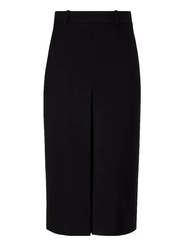 Saint Laurent Mid-rise Wool Culottes - Black