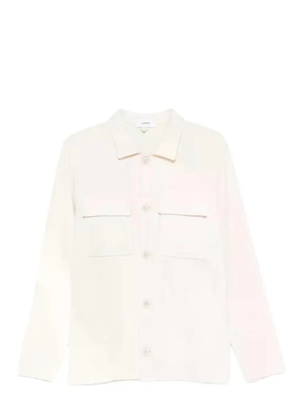 LARDINI Button-fastening Pocket Jacket - Neutrals