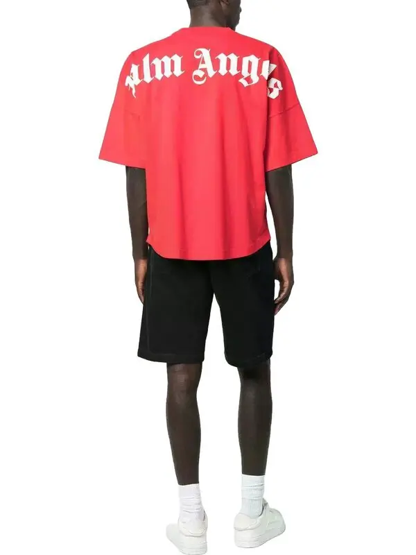 Palm Angels Logo-print T-shirt - Red