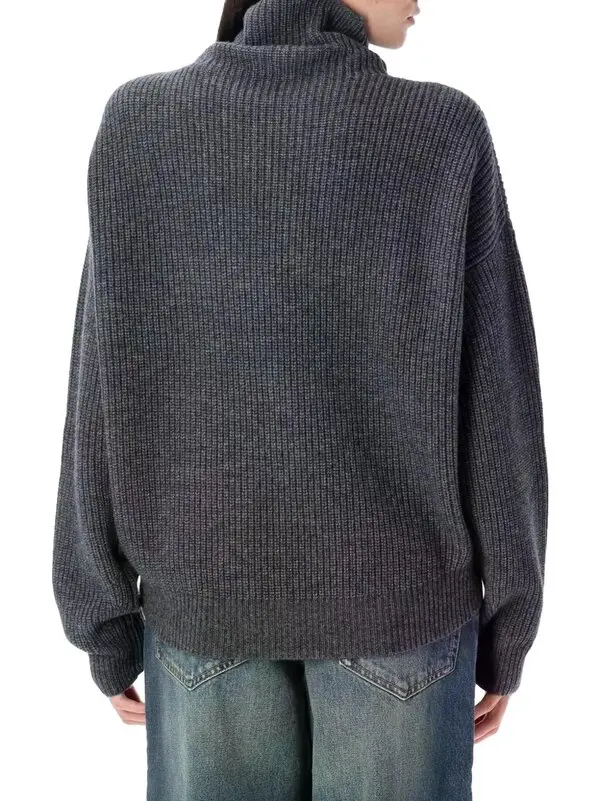 Isabel Marant Étoile High-neck Ribbed Knit Jumper - Grey