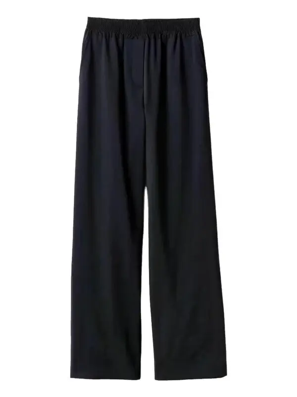 Miu Miu Virgin Wool Trousers - Blue