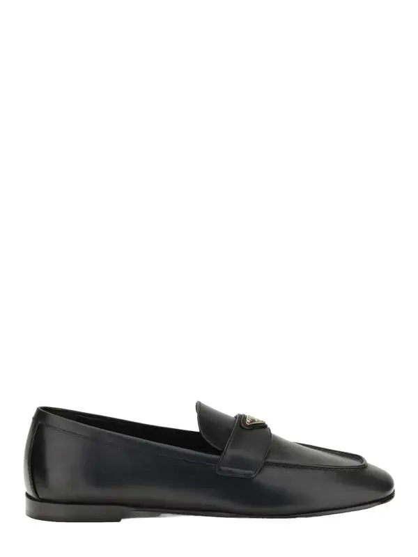 Prada Leather Loafers - Black