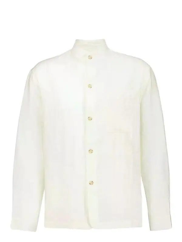 Commas Stand-collar Long-sleeve Shirt - Neutrals