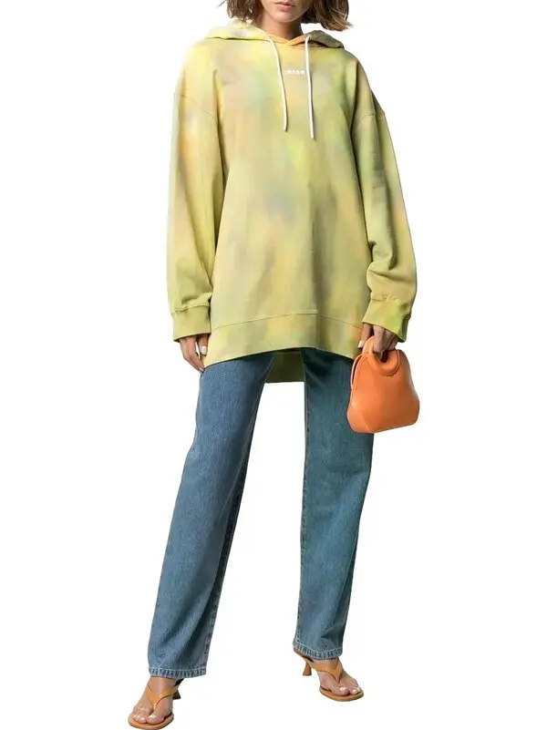 MSGM Pleat Detail Straight Leg Jeans - Blue