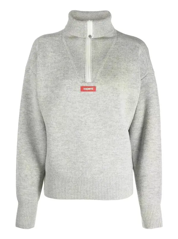 Coperni Half-zip Jumper - Grey