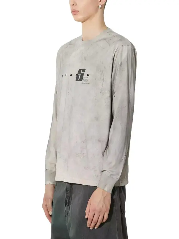 STAMPD Long-sleeve Graphic-print T-shirt - Grey