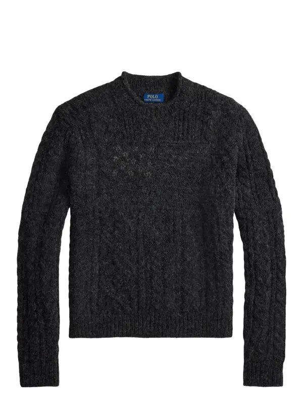 Polo Ralph Lauren Cable Knit Wool Pullover - Grey