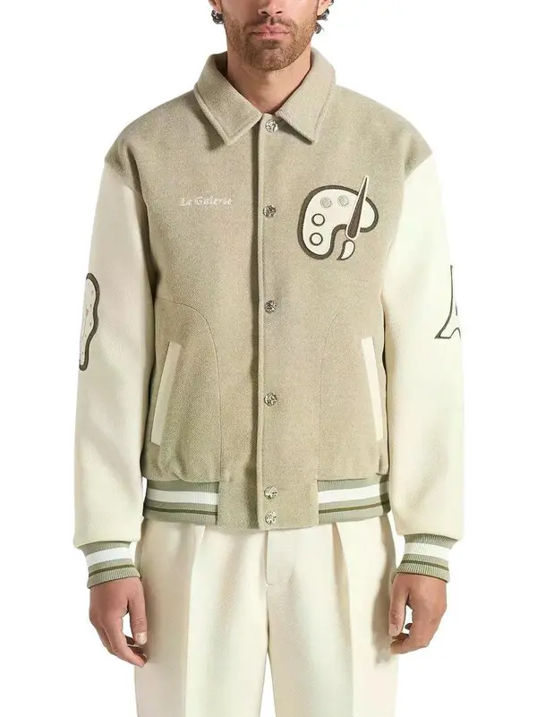 Manière De Voir Le Galerie Varsity Jacket - Neutrals