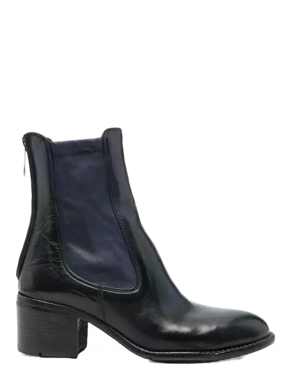 LEMARGO 60mm Leather Zip-fastening Boots - Blue