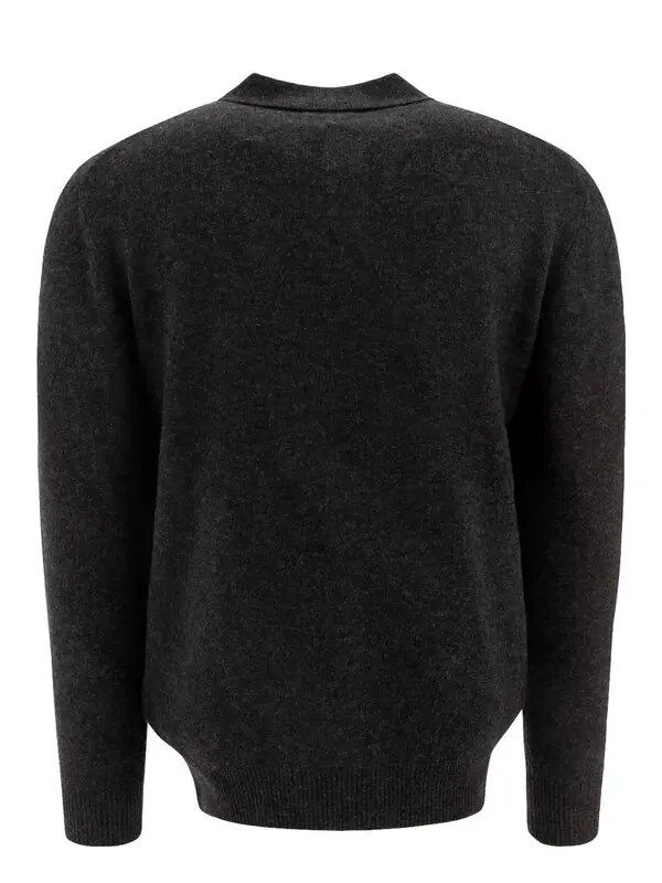 BEAMS Wool Polo Shirt - Grey