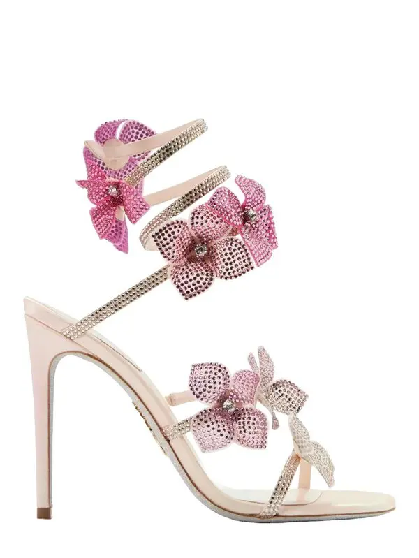 Rene Caovilla 105mm Floriane Sandals - Pink