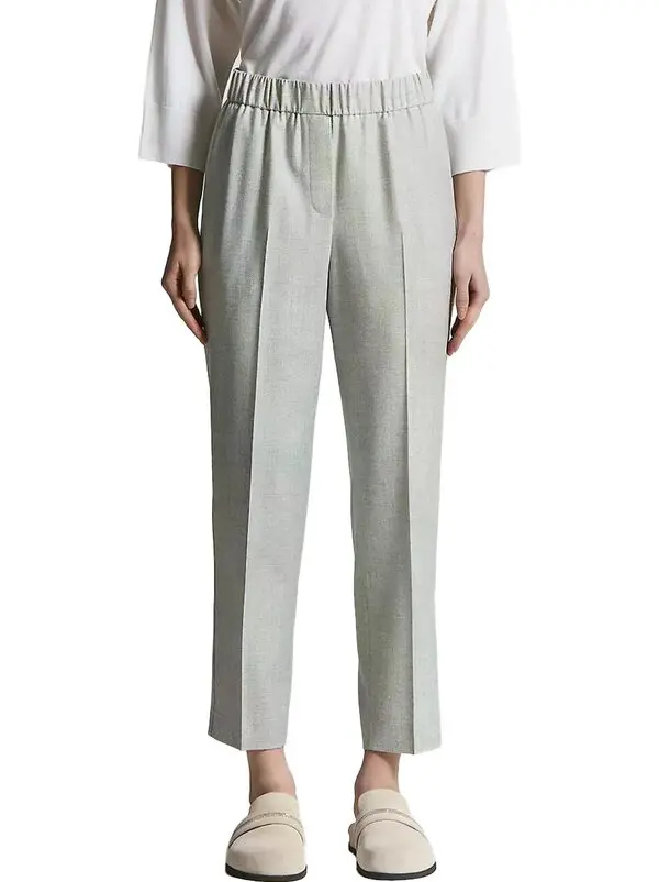 Peserico Elasticated Waist Trousers - Grey