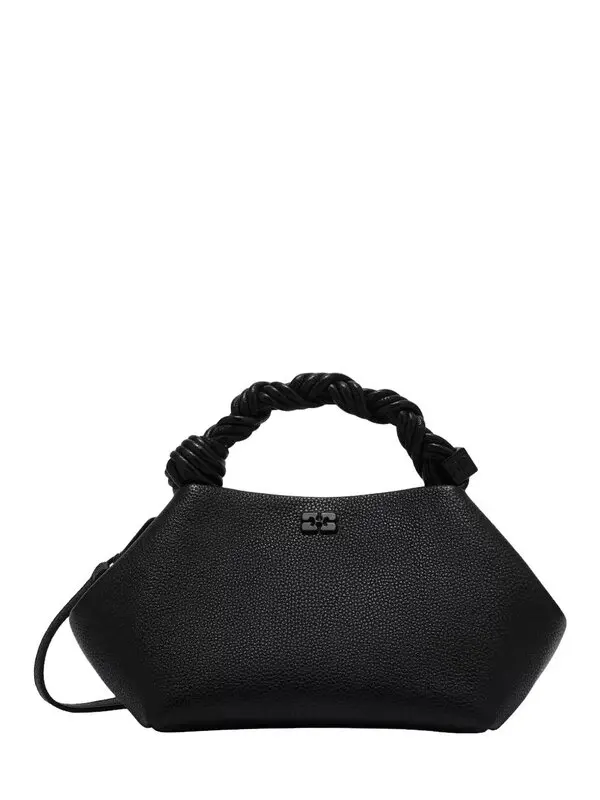 GANNI Small Bou Twisted-handle Tote Bag - Black