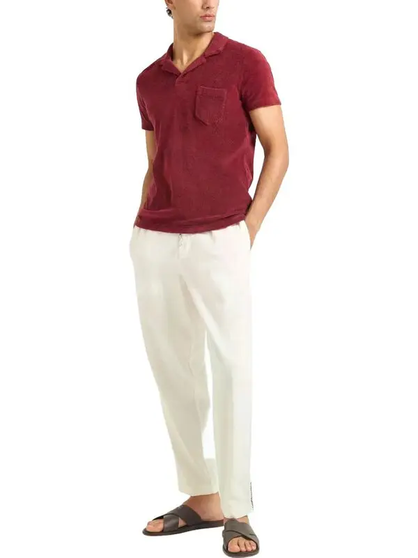 Orlebar Brown Terry Polo Shirt - Red