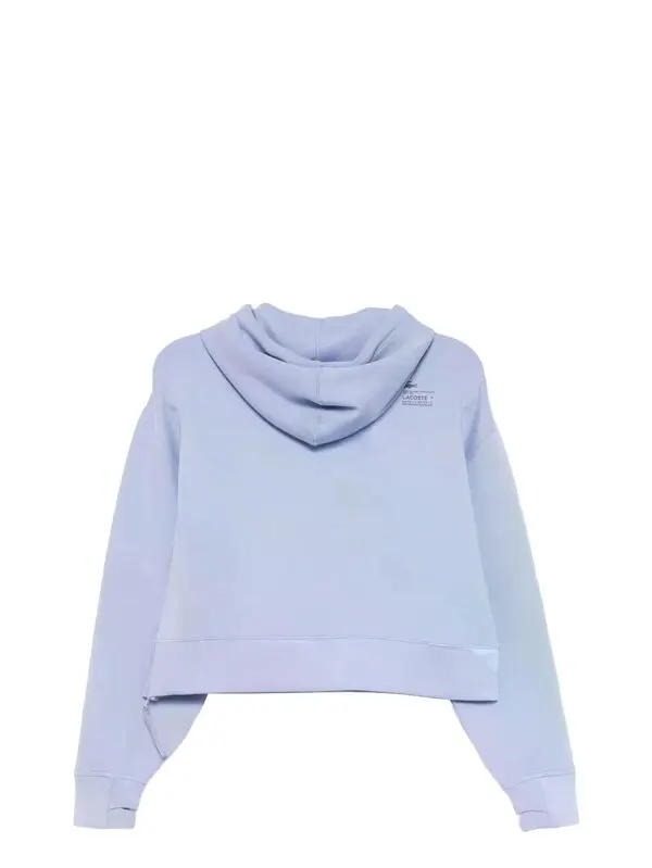 Lacoste Logo-embroidered Hoodie - Blue