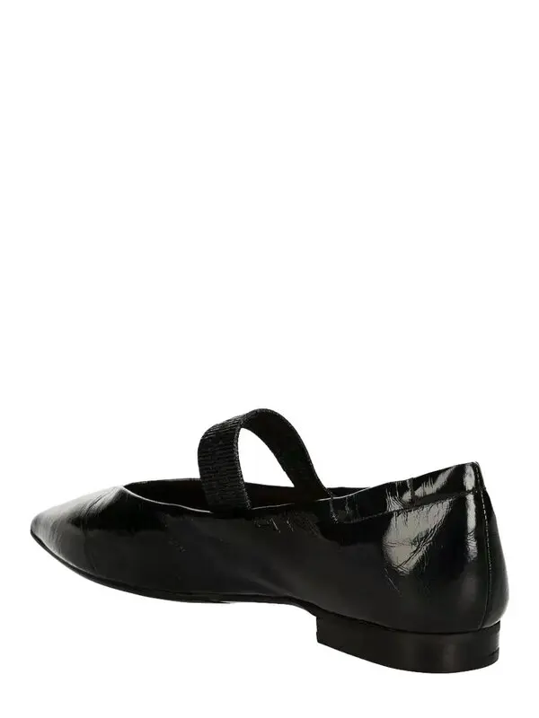 BILLI BI Pointed Toe Ballet Flats - Black