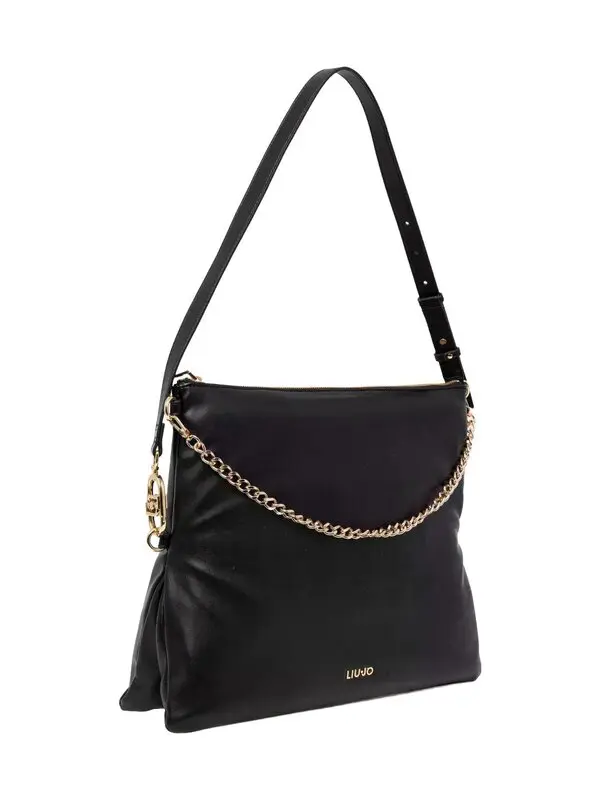 Liu Jo Chain-embellished Tote Bag With Shoulder Strap - Black