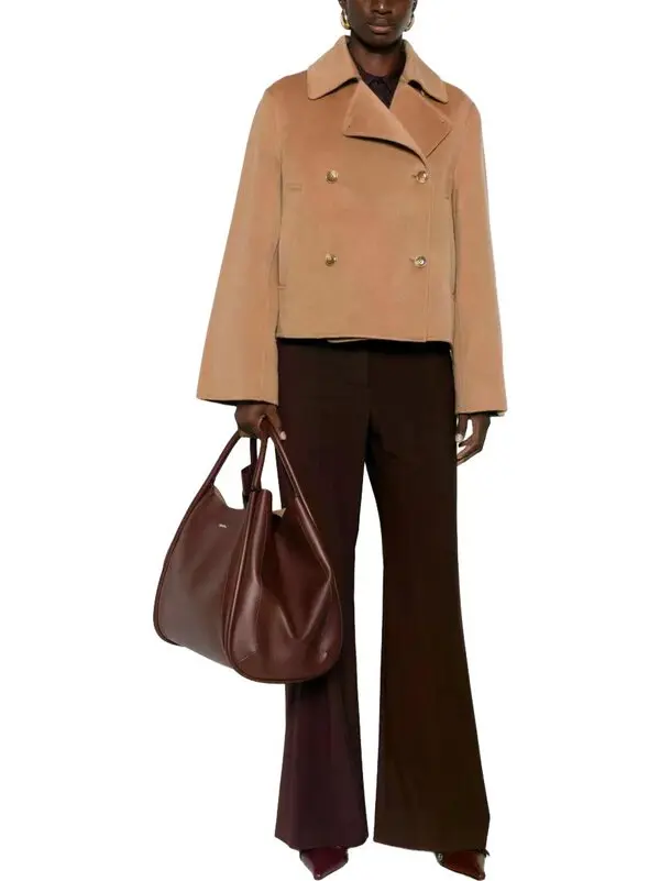 SEMICOUTURE Double-breasted Peacoat - Neutrals