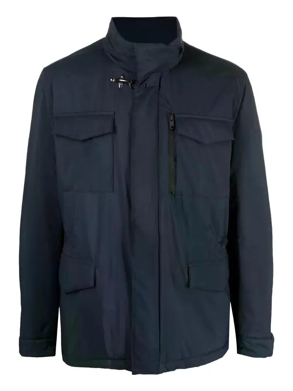 FAY Multiple-pocket Zip-fastening Jacket - Blue