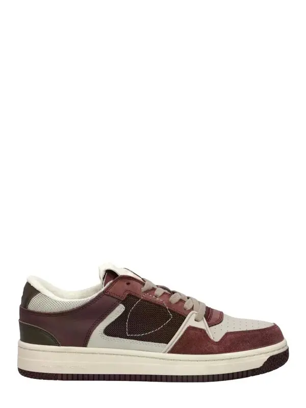 Philippe Model Suede Panel Sneakers - Red