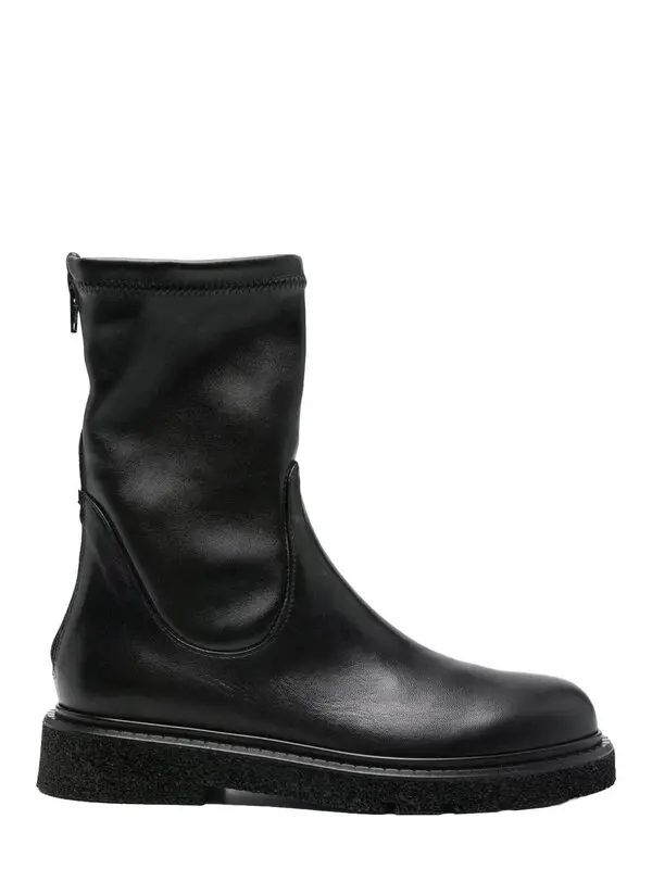 GUGLIELMO ROTTA Zip-fastening Leather Boots - Black