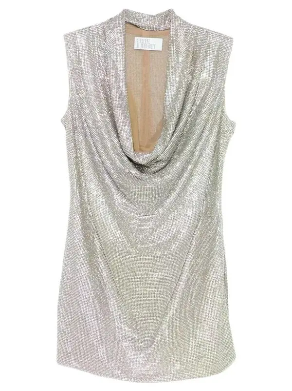 Giuseppe Di Morabito Cowl-neck Mini Dress - Grey